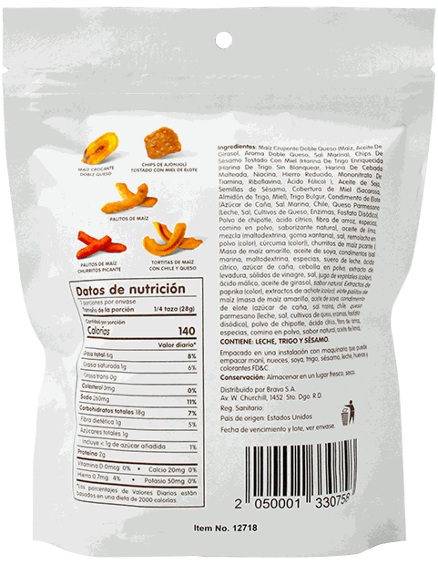 Bravo Snack De Maiz Sabor Mex 7 OZ - Precio en RD | SupermercadosRD