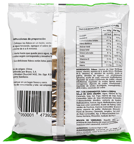 Bravo Sopa Ramen Coreana Jiajang 135 GR - Precio en RD | SupermercadosRD
