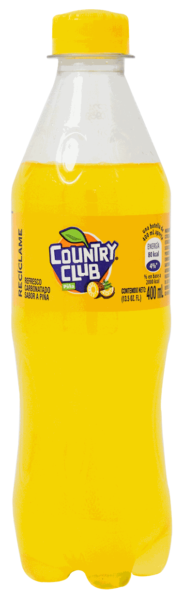 Refresco Sabor Piña Country Club 400 ML - Precio en RD | SupermercadosRD